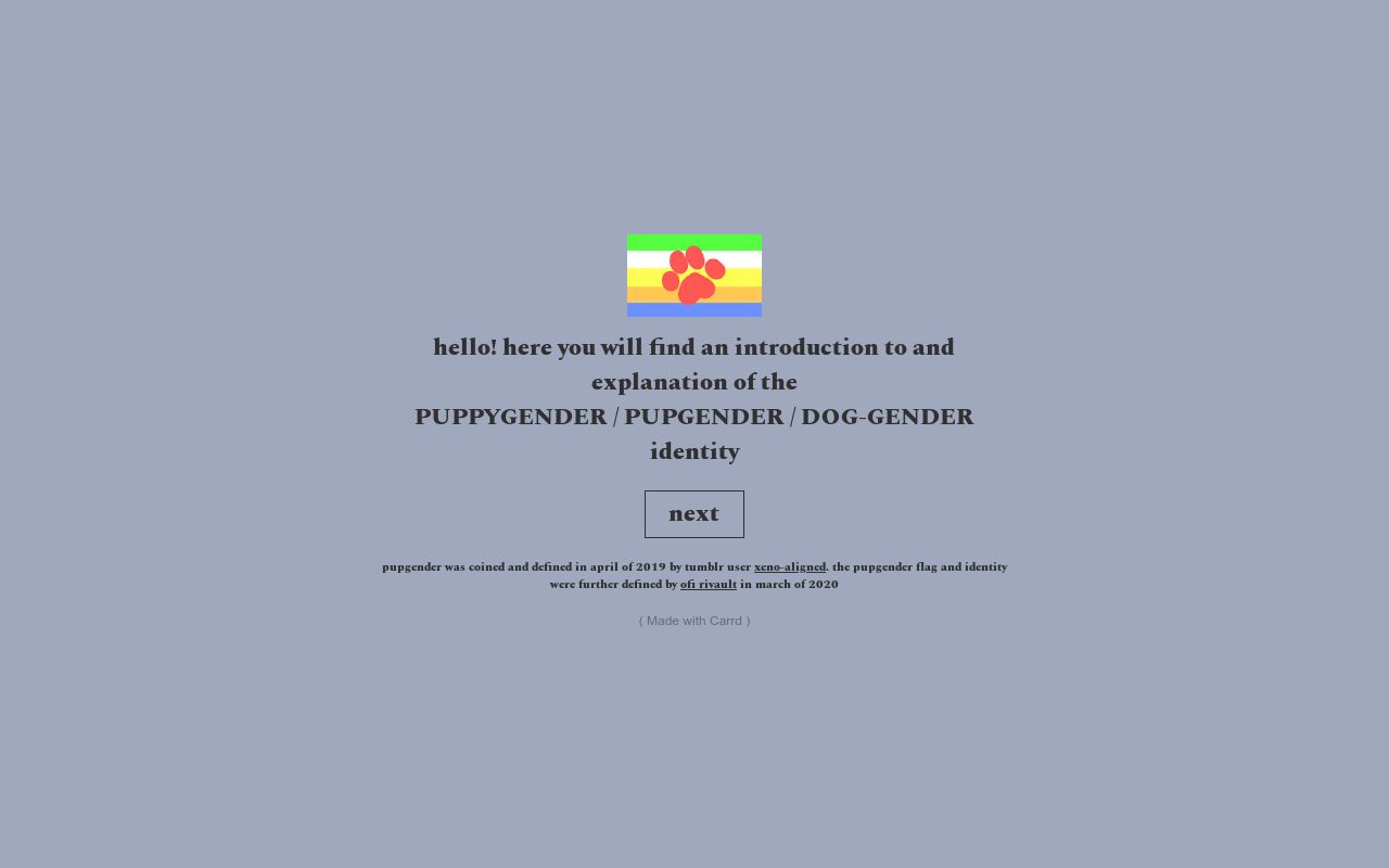 PUPGENDER